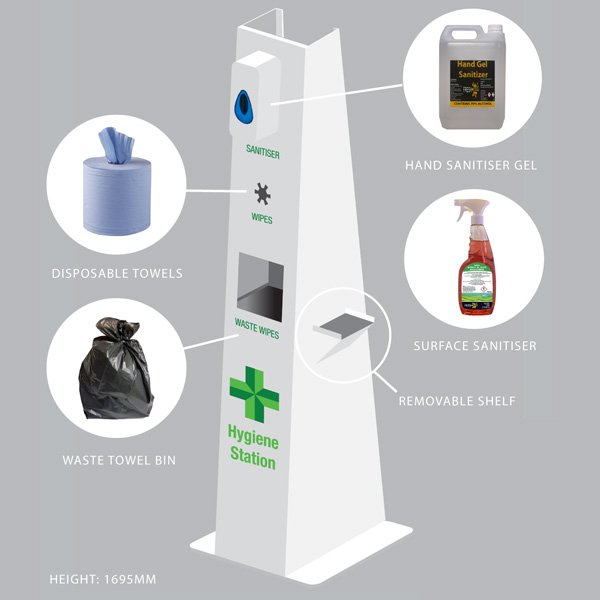 G1 Hygiene Station Hand Gel Dispenser - Summit Packaging